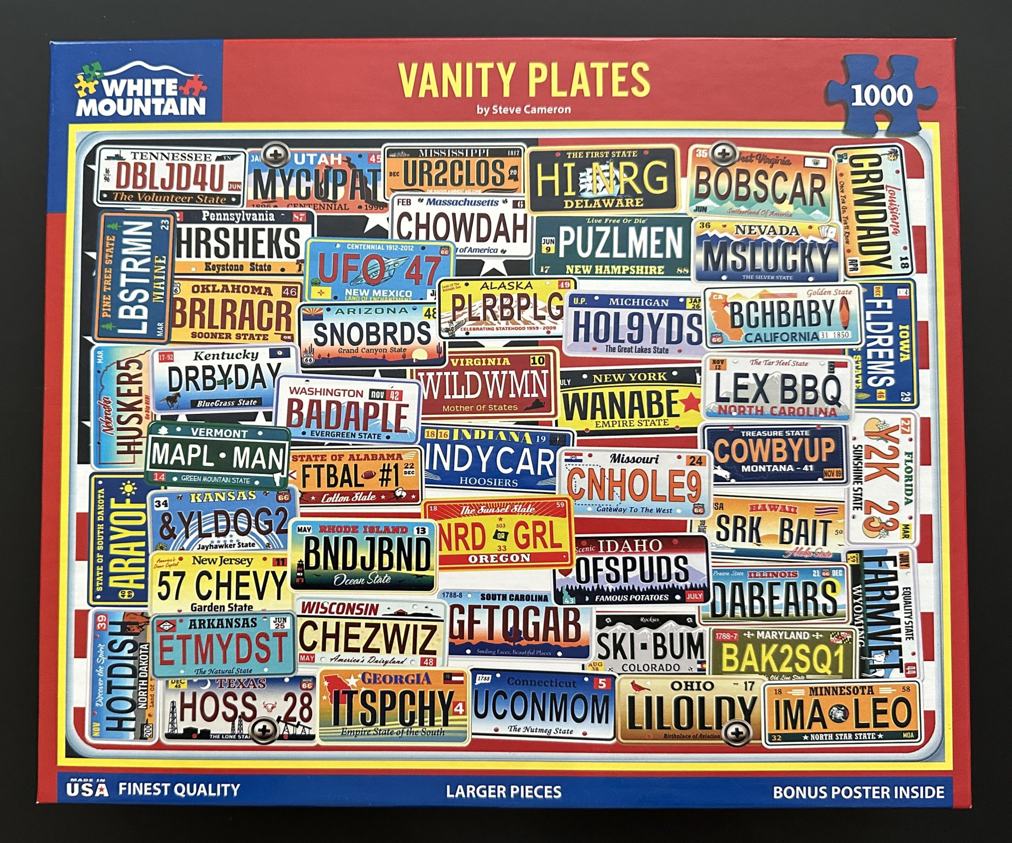 10928 - White Mountain - 24 x 30" - Steve Cameron - Vanity Plates ...