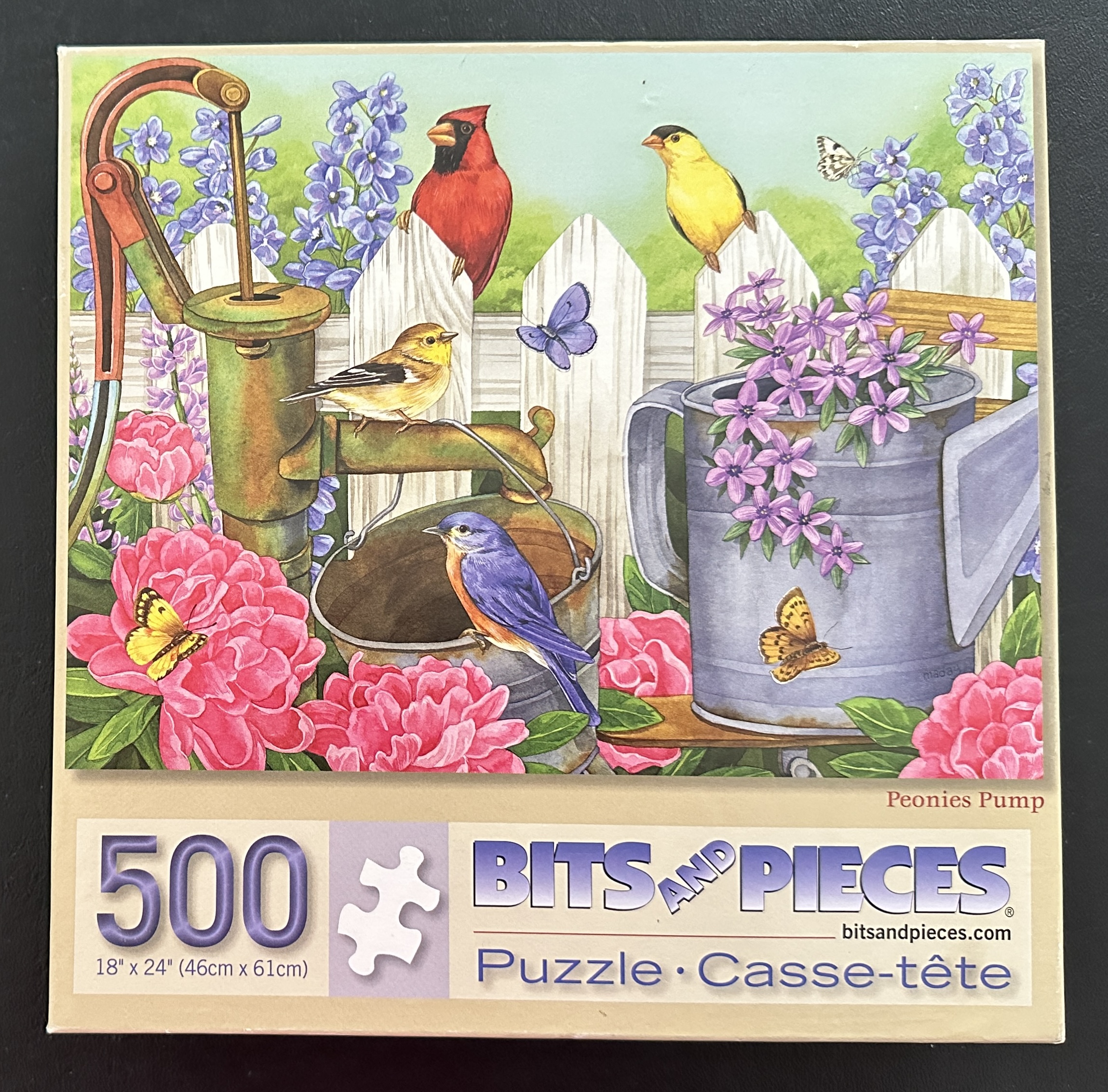 50014 - Bits & Pieces - 18" x 24" - Jane Maday - Peonies Pump - 500 ...