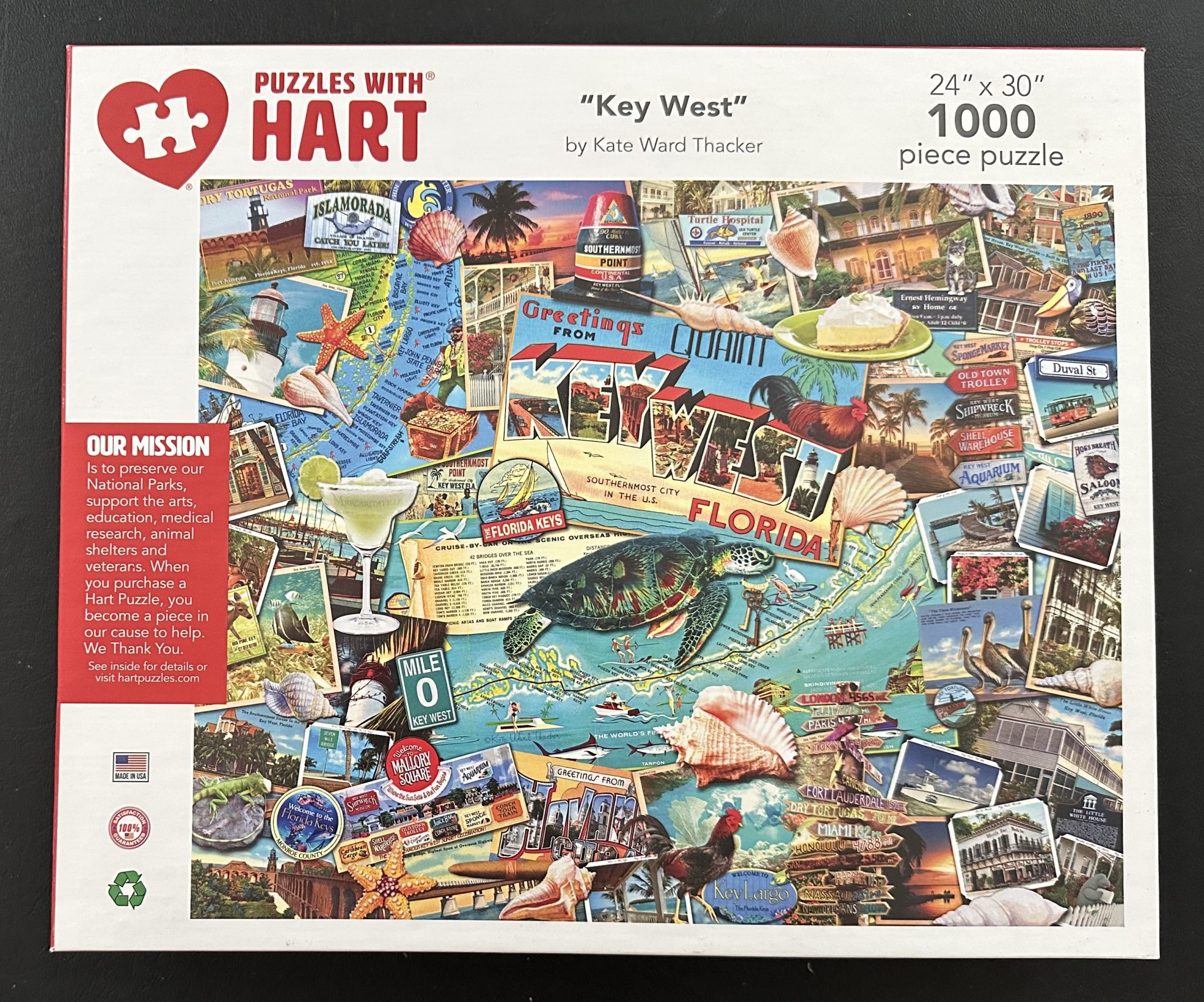 10588 - Hart - 24" x 30" - Kate Ward Thacker - Key West - 1000 Piece ...