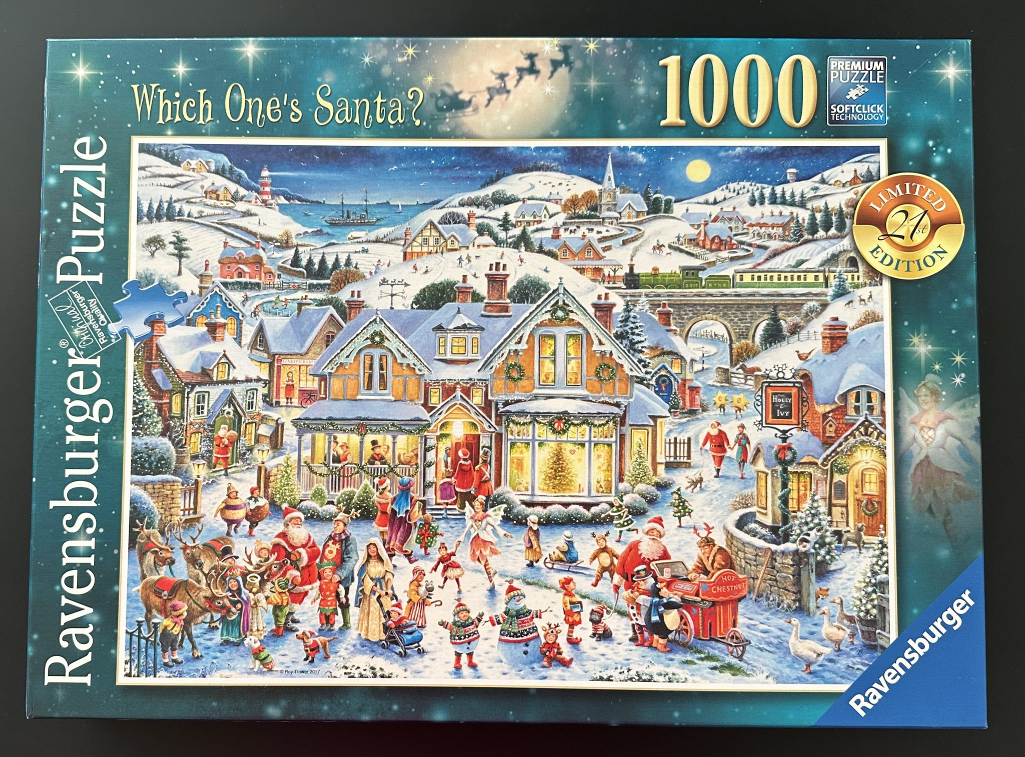 H1151 - Ravensburger - 27" x 20" - Roy Trower - Which One's Santa ...
