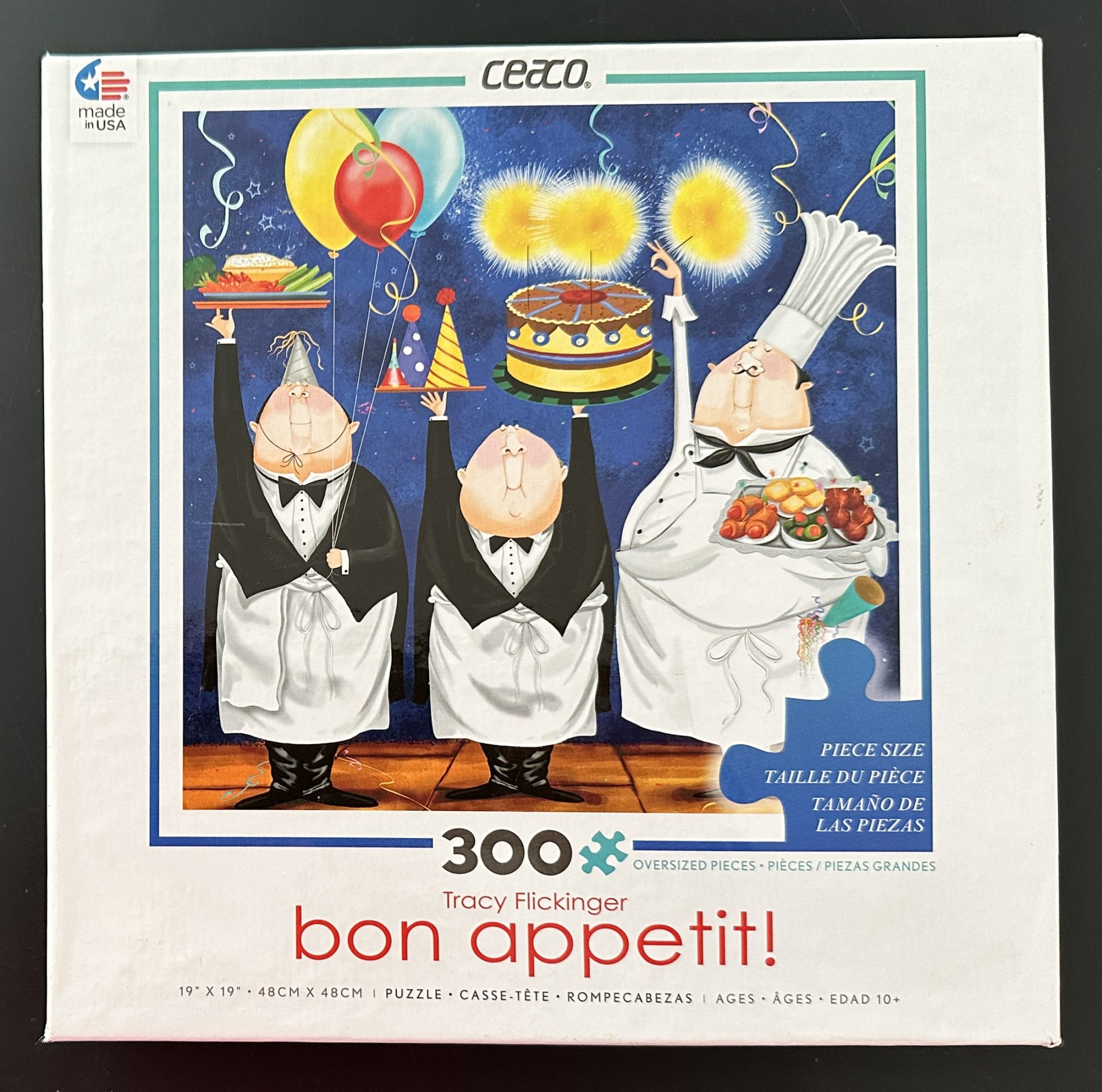30634 - Ceaco - 19" x 19"- Tracy Flickinger - Bon Appetit! (Birthday ...