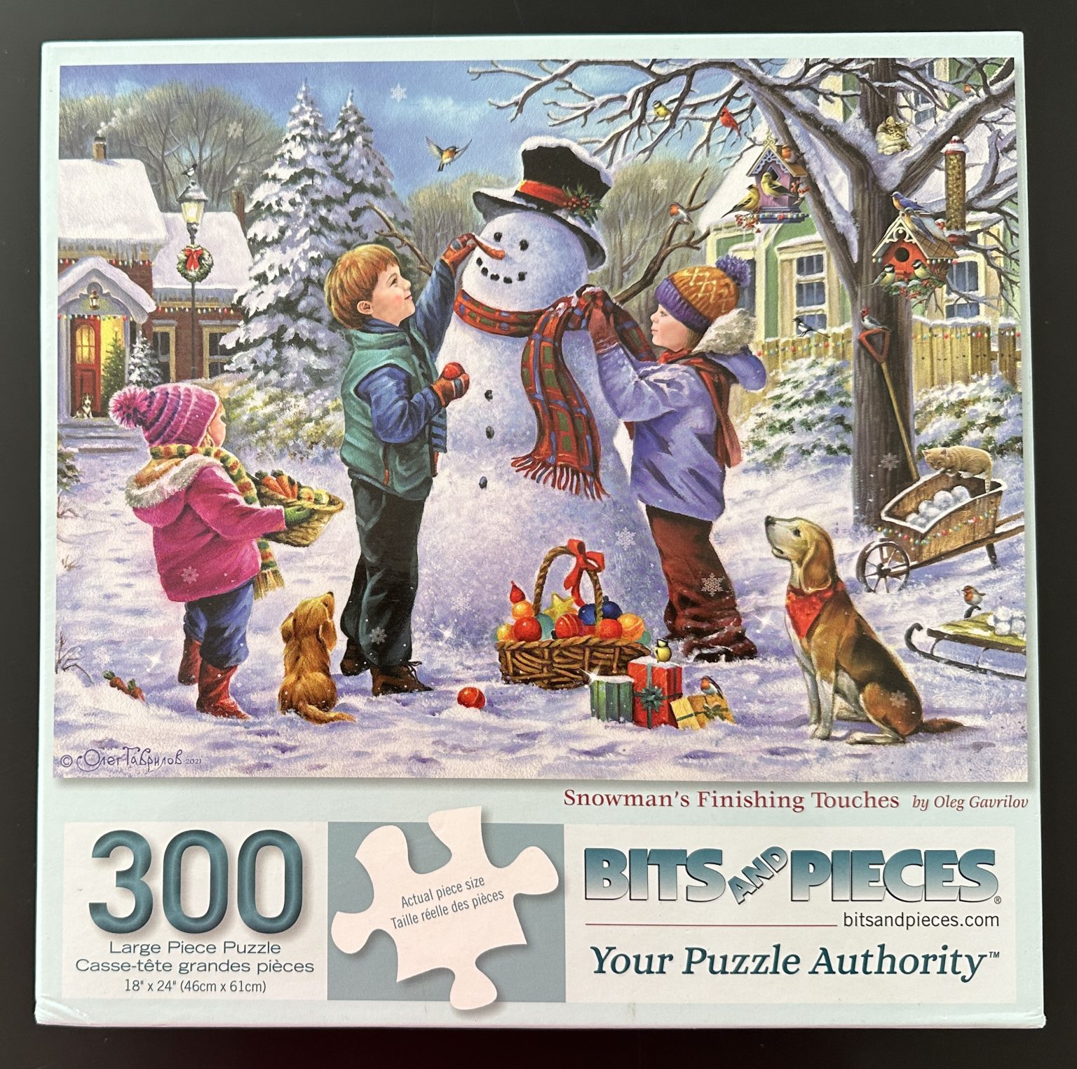 H3027 - Bits and Pieces - 18" x 24" - Oleg Gavrilov - Snowman's ...